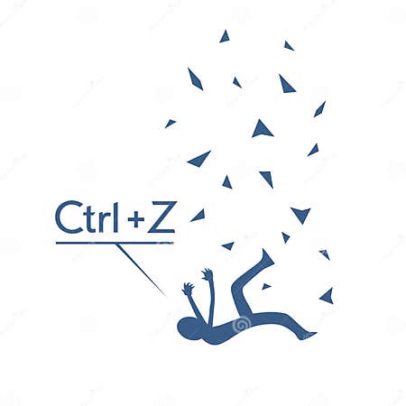 Falling man draw stock vector. Illustration of symbol - 164603189