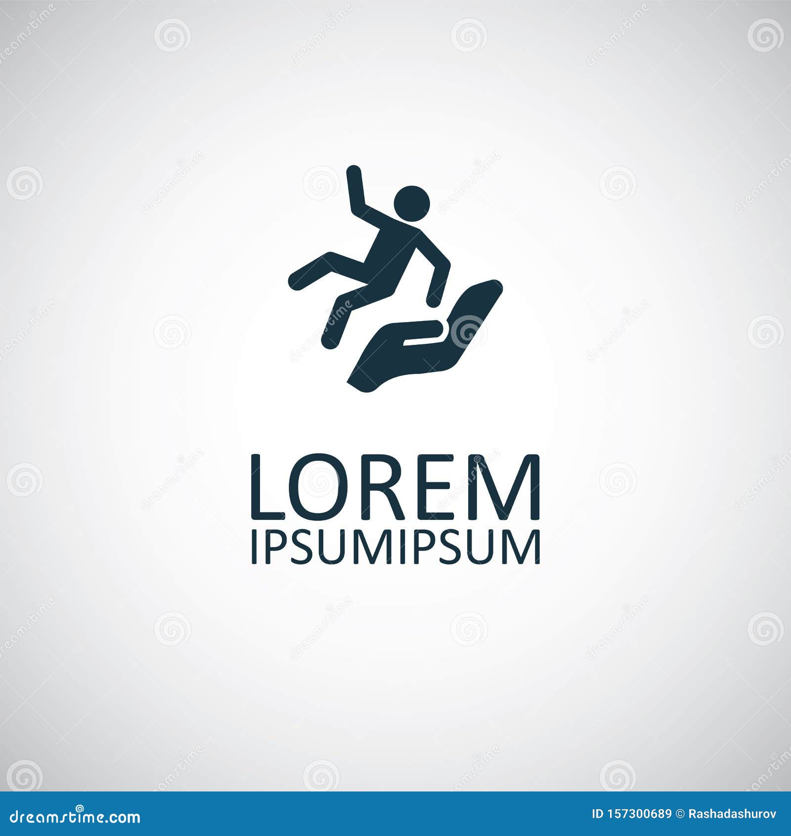 Falling man icon. stock vector. Illustration of people - 157300689