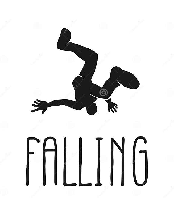Falling man illustration stock vector. Illustration of risk - 280654071