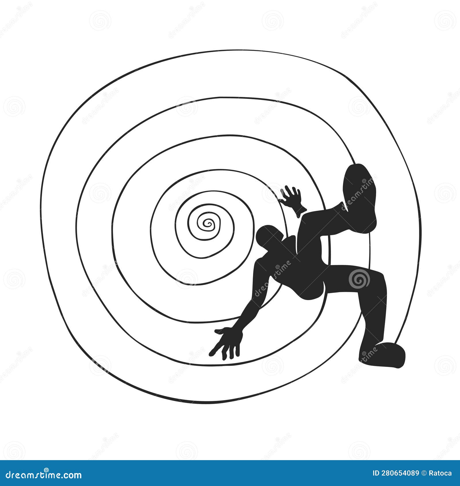 Falling man illustration stock vector. Illustration of action - 280654089