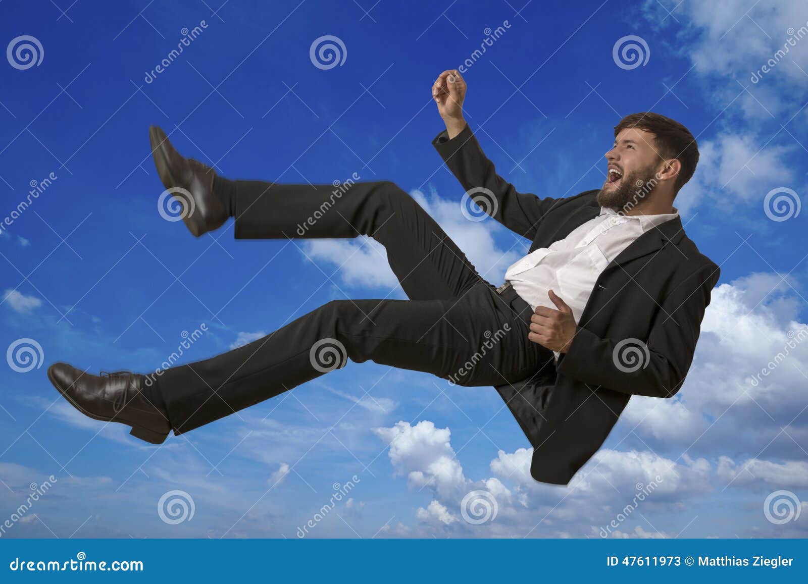 Falling Man in Sky stock image. Image of bankruptcy, falling - 47611973