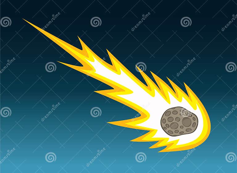 Falling Meteor stock vector. Illustration of shower, event - 29430544