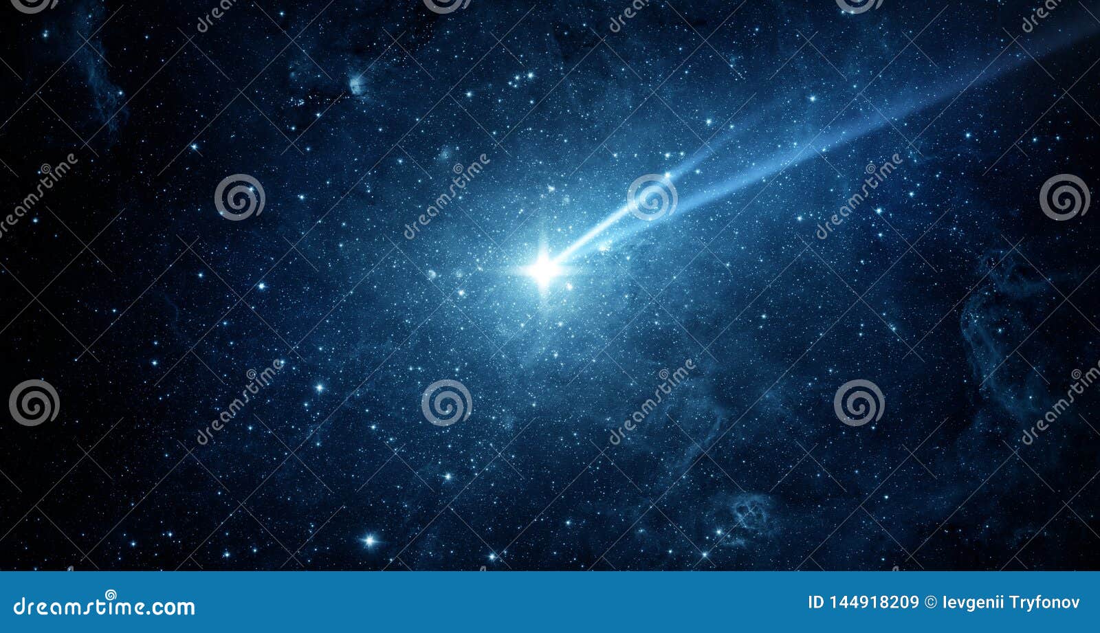 Falling Meteorite, Asteroid, Comet in the Sky. Elements of this Image ...