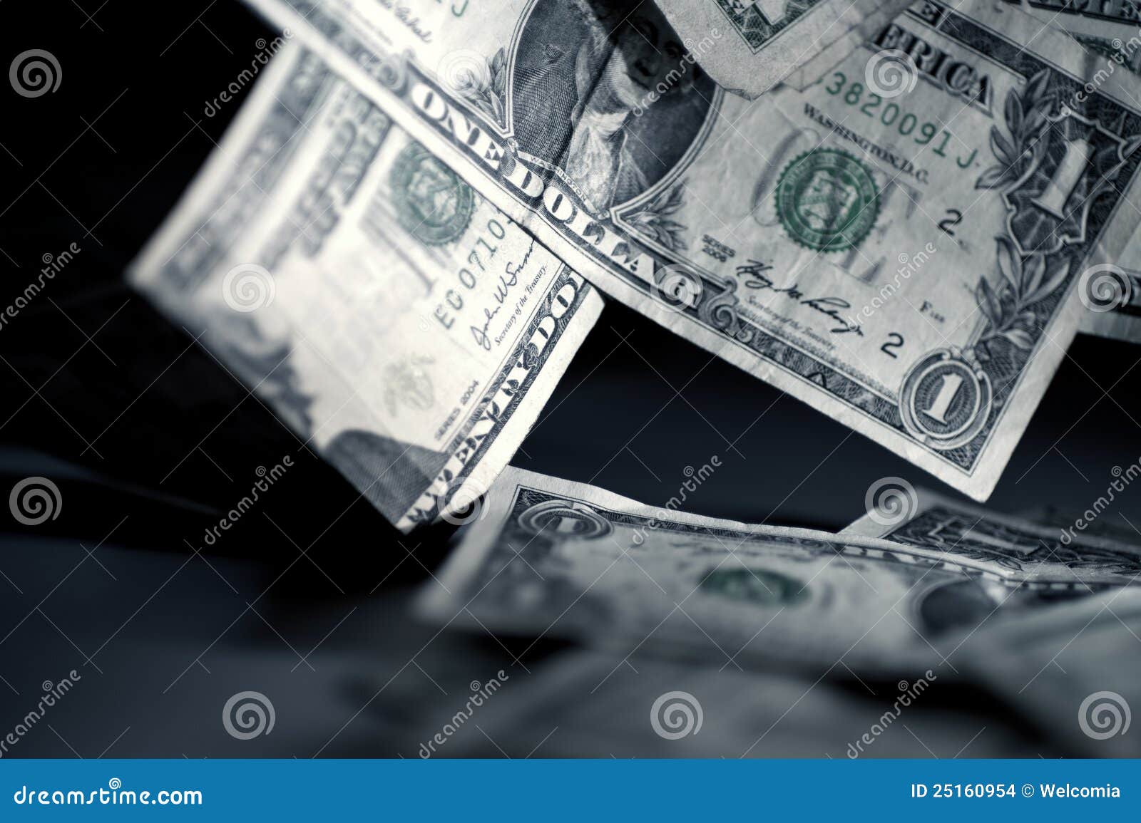 Falling Money stock photo. Image of fall, money, dealing - 25160954