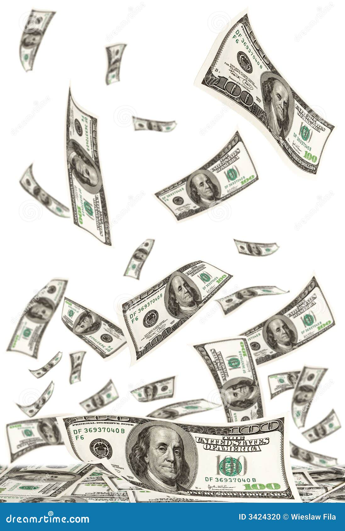 Falling money stock illustration. Illustration of paper - 3424320