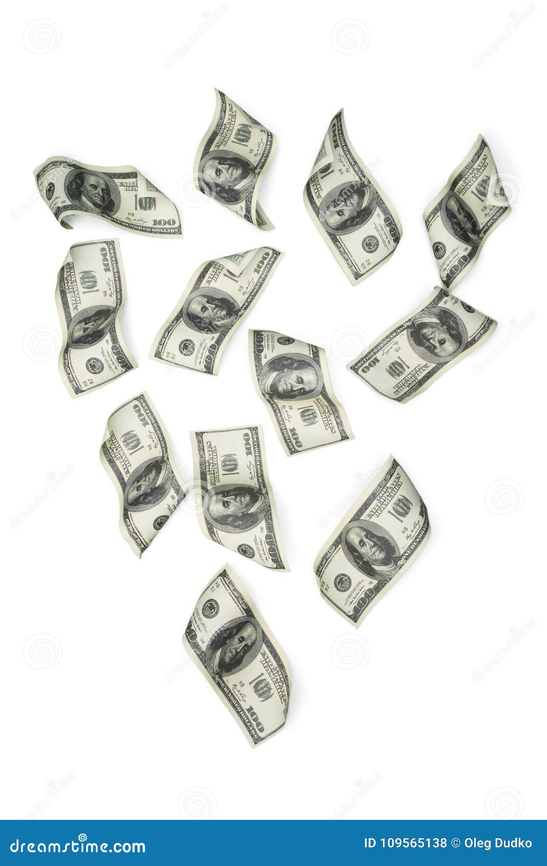 Falling Money stock photo. Image of bills, prosperity - 109565138