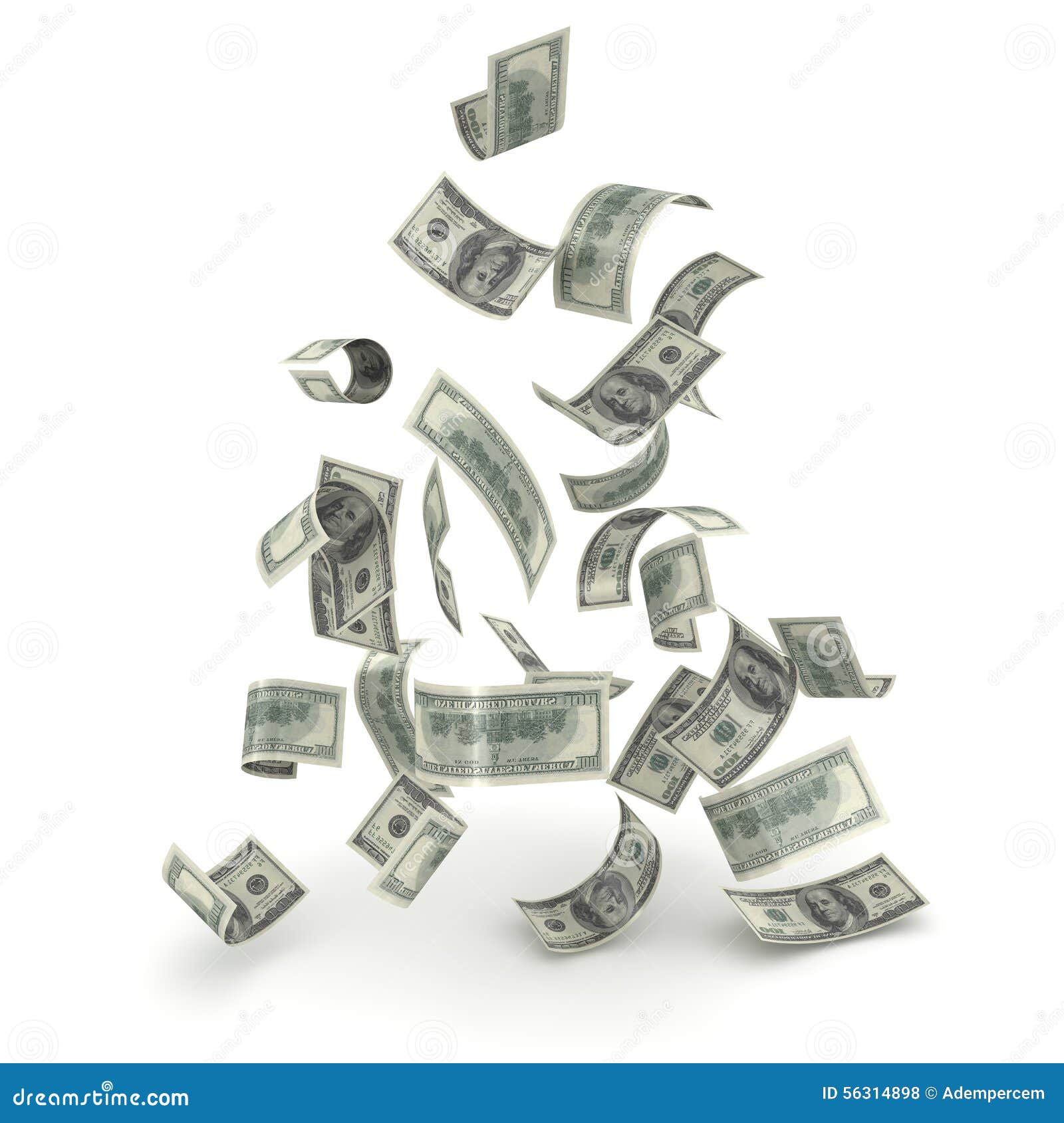 Falling Money stock illustration. Illustration of flow - 56314898