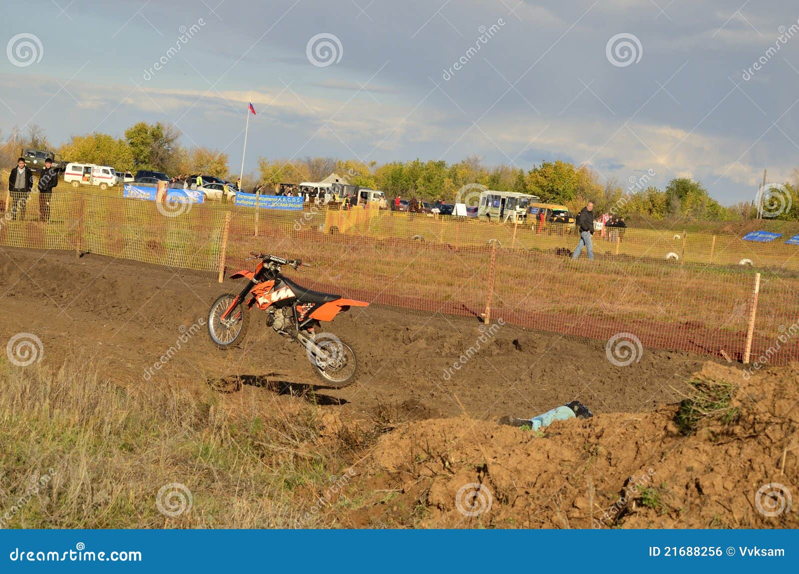 Falling Motorcycle Racer after the Jump Editorial Photo - Image of ...