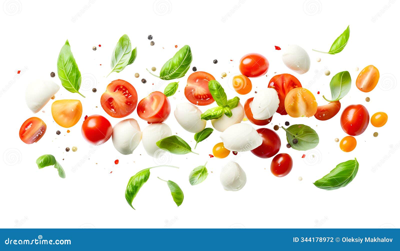 Falling Mozzarella Cheese Isolated on White Background with Clipping ...