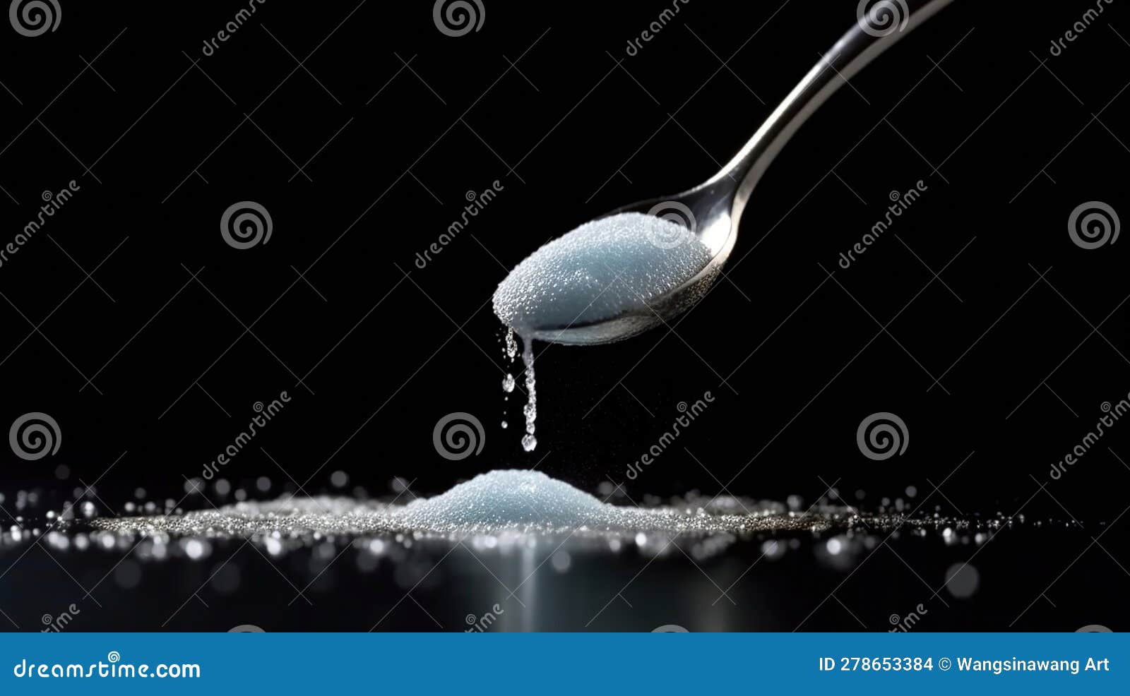Falling Natural Sugar Ai Generated Image Stock Illustration ...