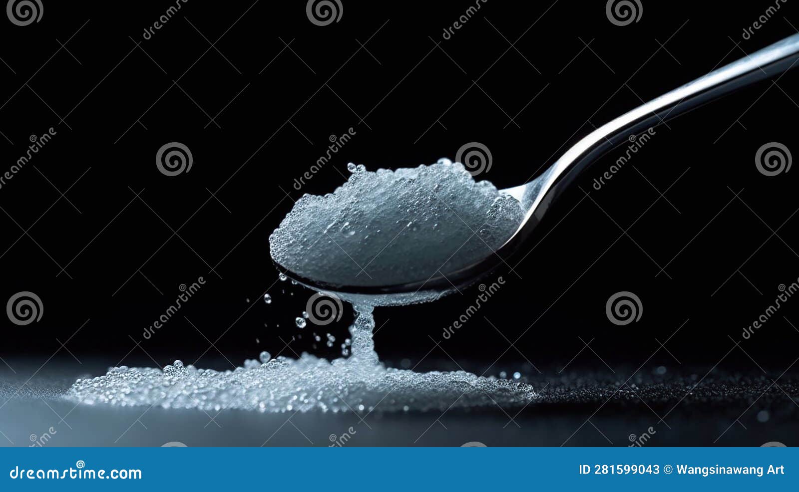 Falling Natural Sugar Ai Generated Image Stock Illustration ...