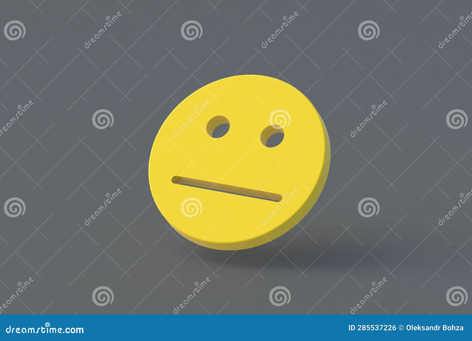 Falling Neutral Emotion Face. Mood Expression Concept Stock ...