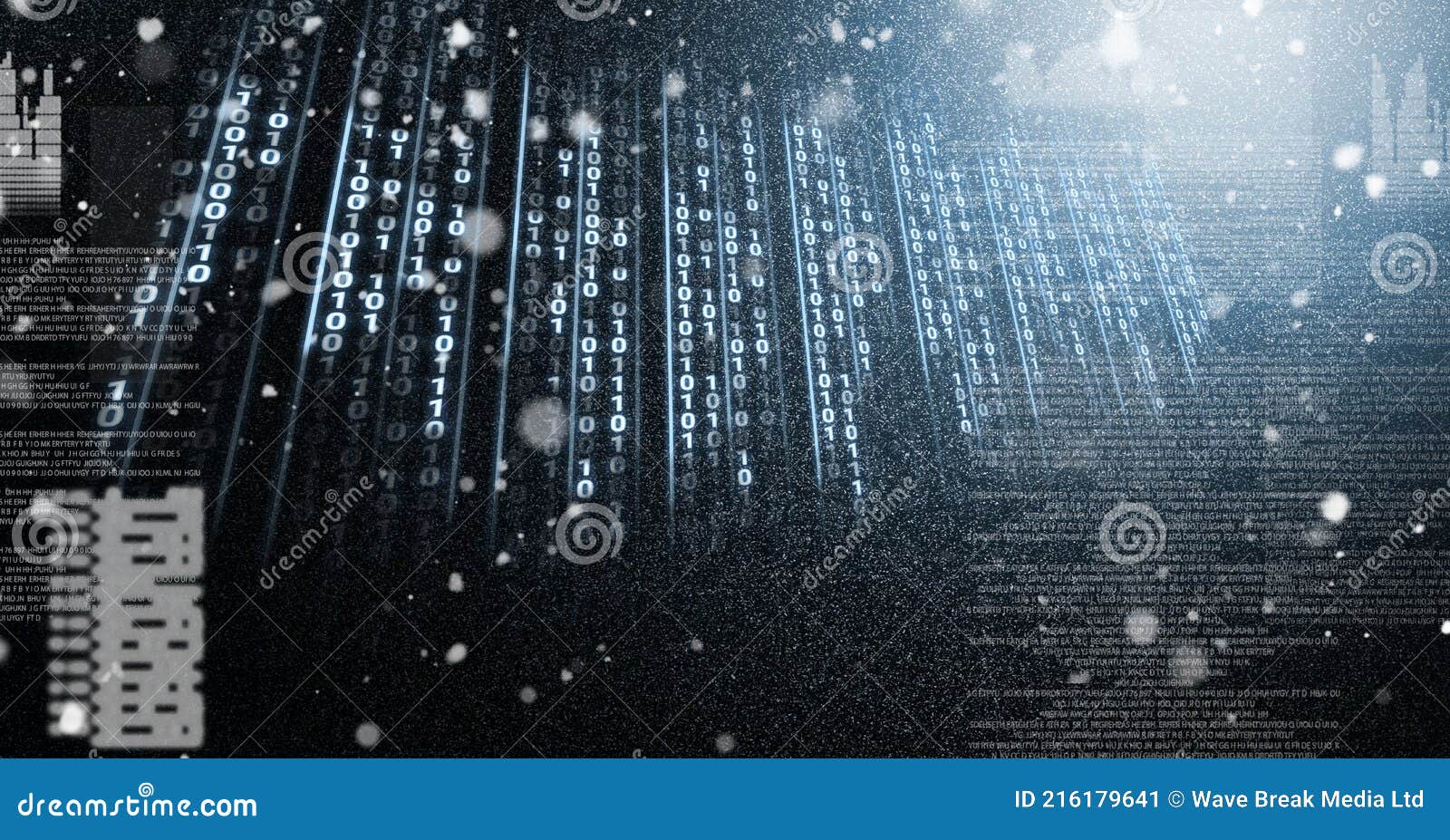 Falling Number Codes Over Some Computer Writing, Program Coding and Technology Concept Stock ...