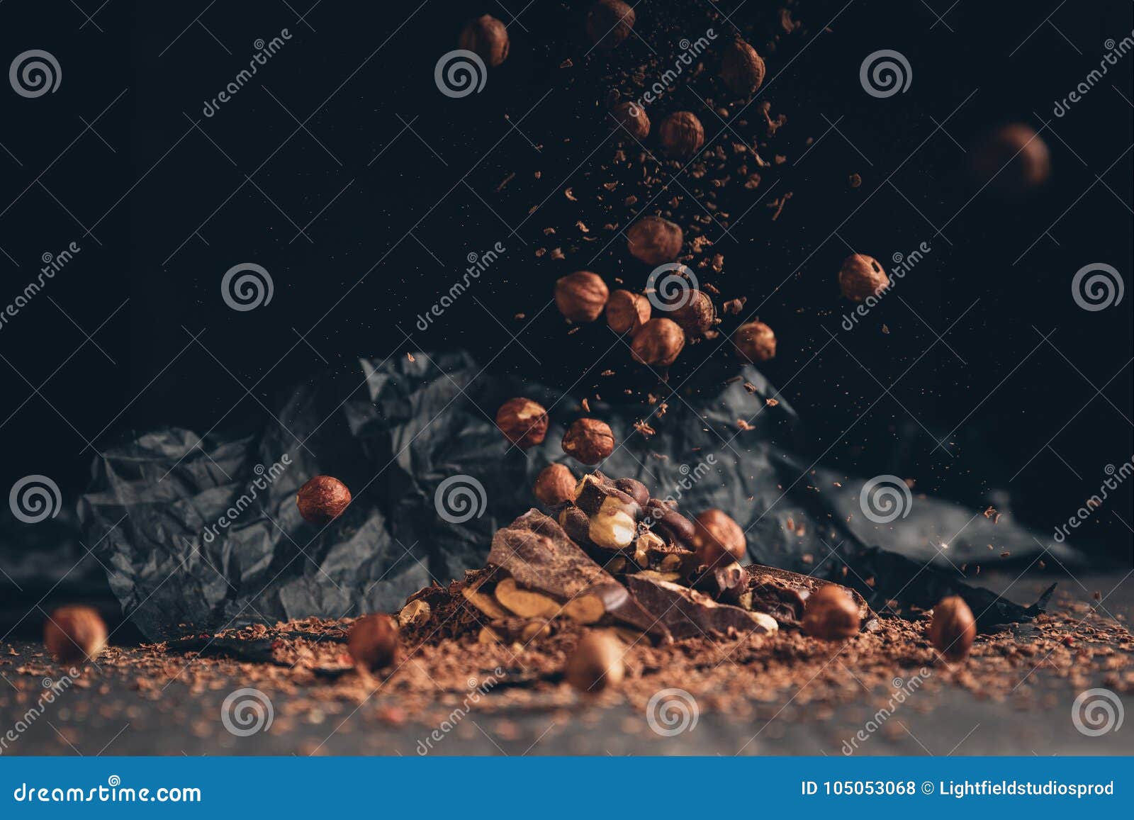 Falling nuts stock photo. Image of table, nuts, dessert - 105053068