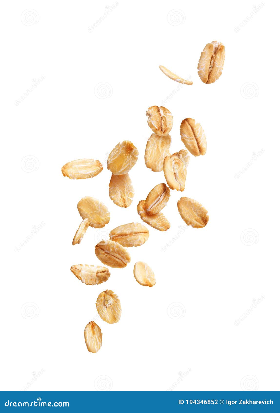 Falling Oatmeal Cookies Isolated On A White Background With Clipping ...