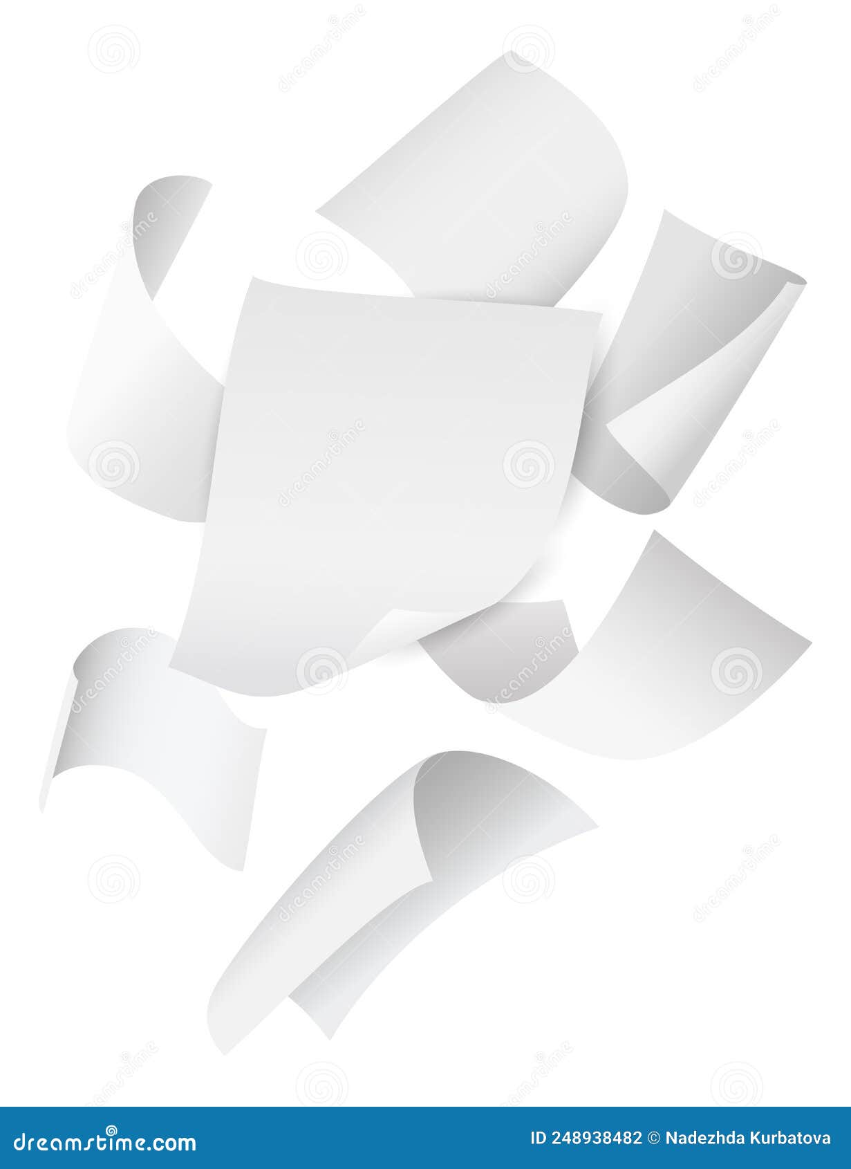 Folded Documents Vector Illustration | CartoonDealer.com #33494520