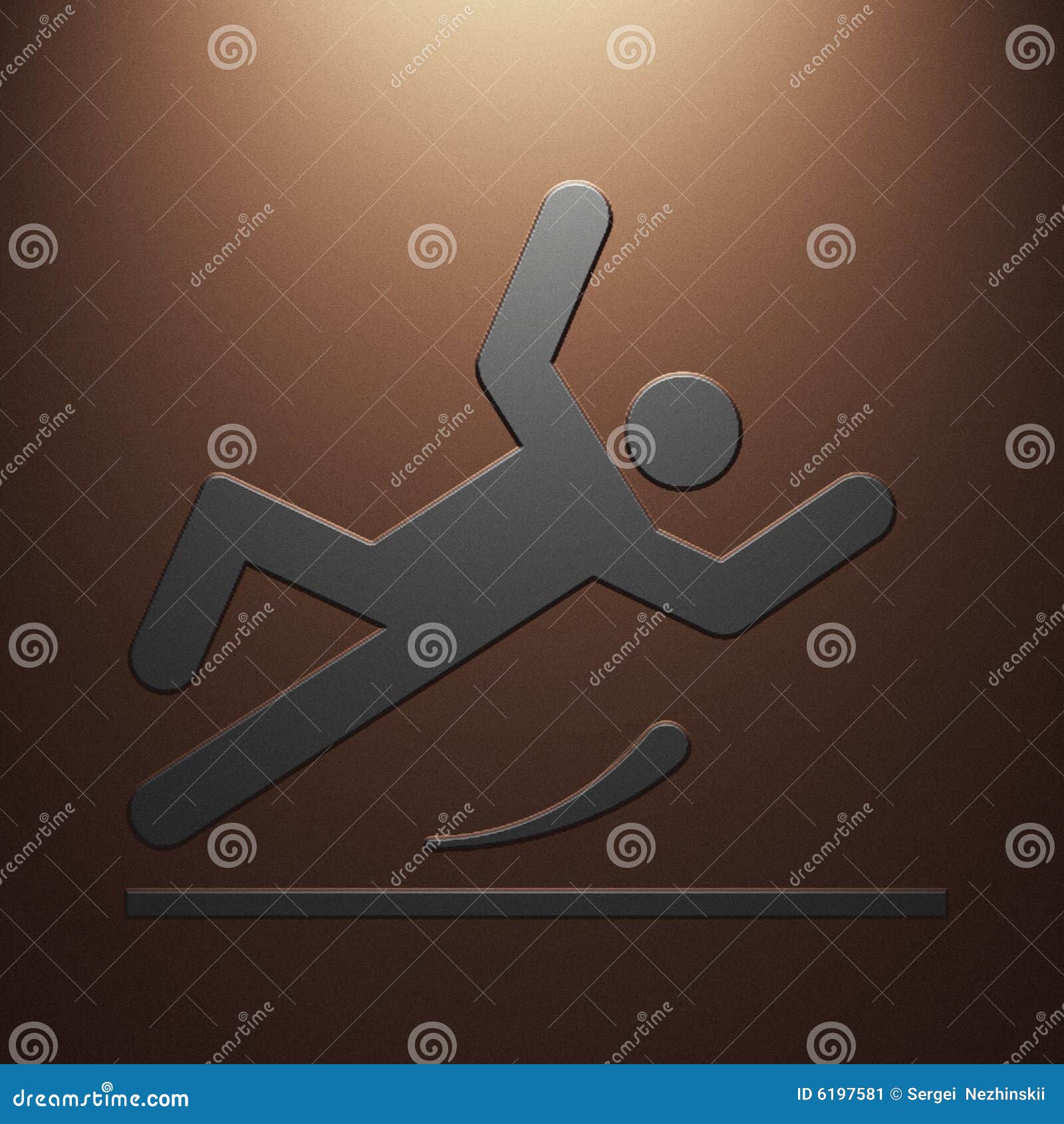 Falling person stock illustration. Illustration of symbol - 6197581