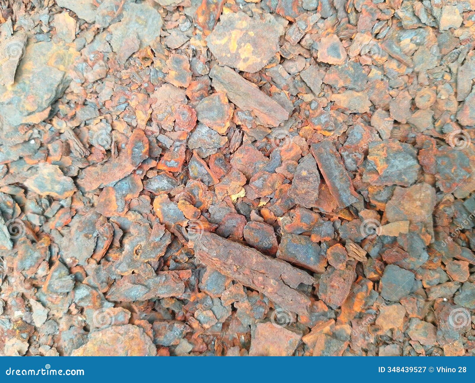 Falling Pieces of Rusty Iron Look Aesthetic Stock Image - Image of ...