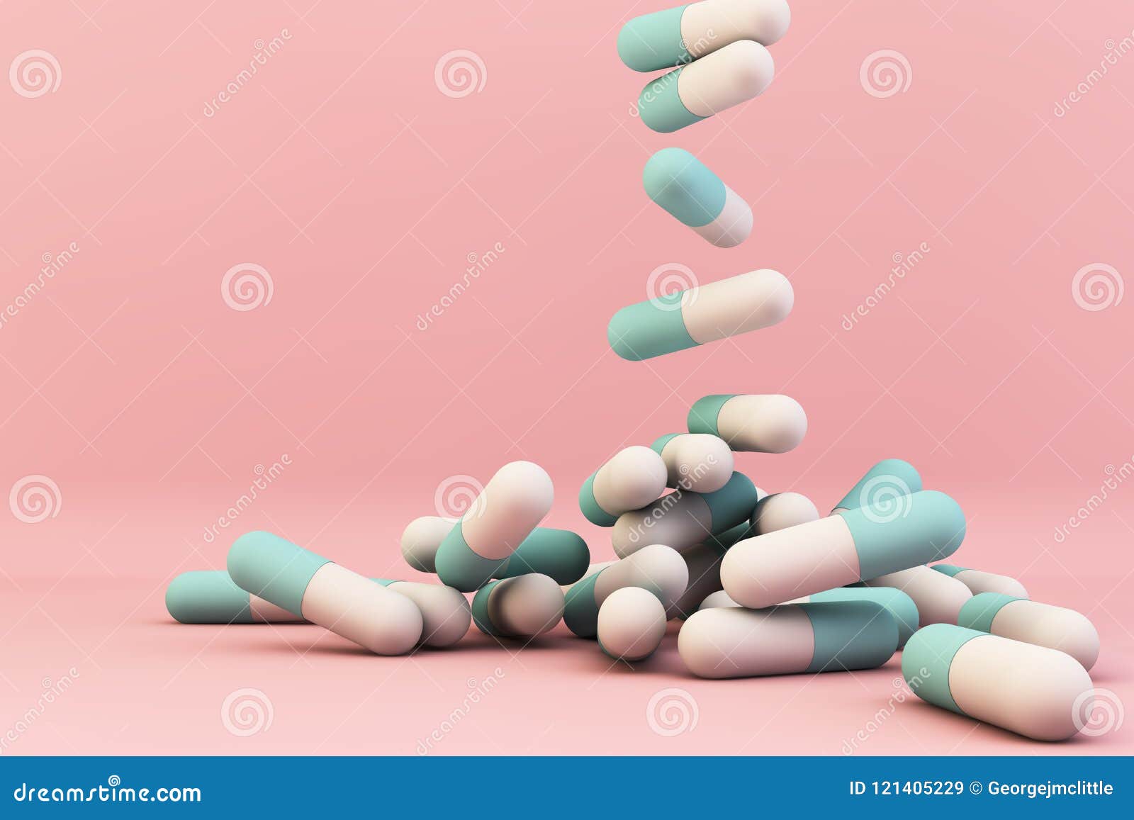 Falling pills stock illustration. Illustration of pills - 121405229