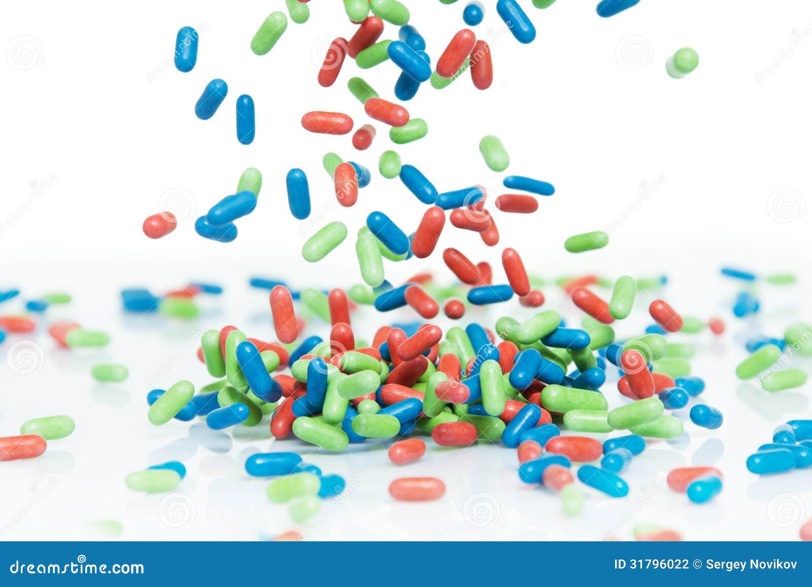 Falling pills stock photo. Image of group, colored, pharmaceutical ...