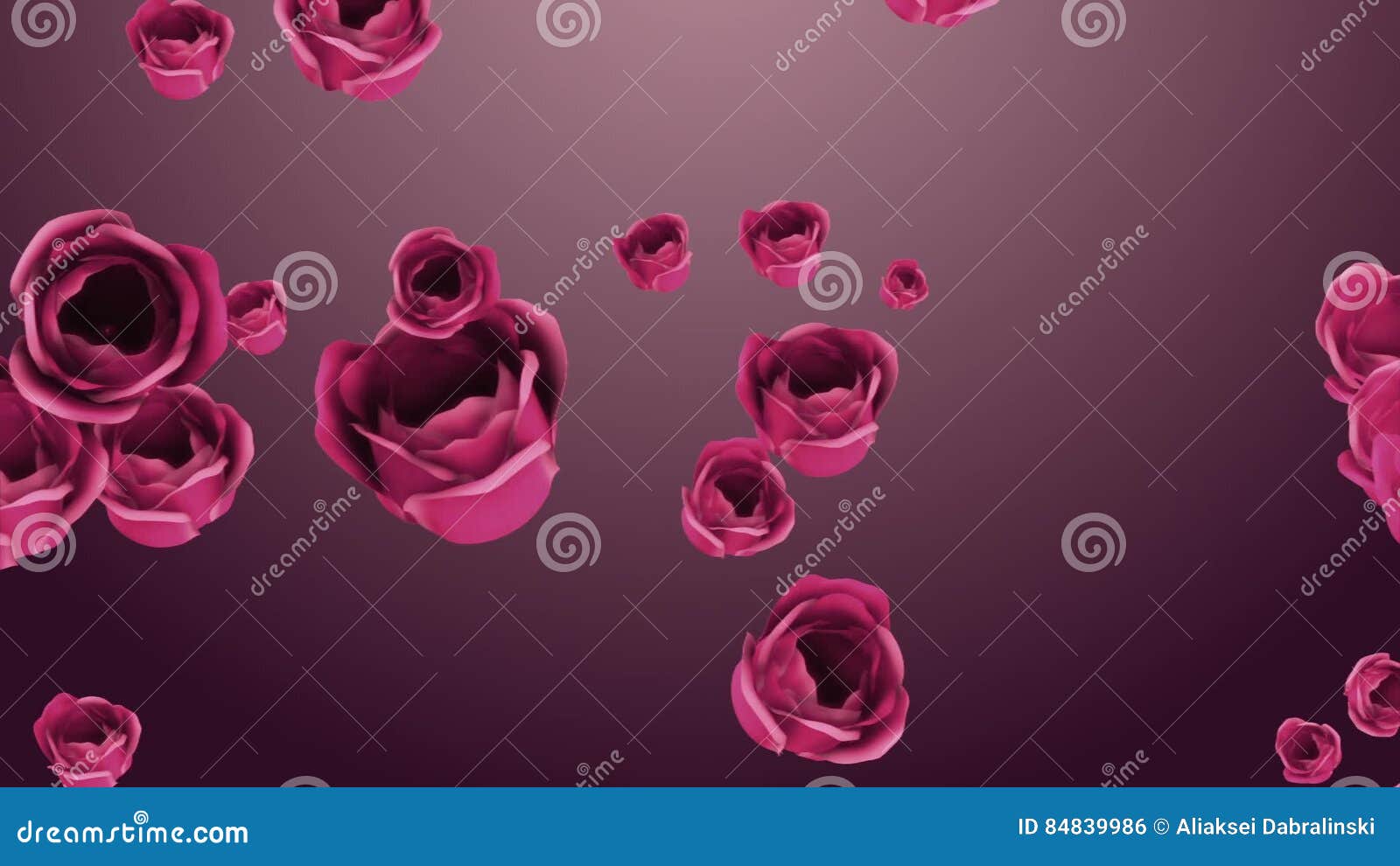 Falling Pink Roses with Beautiful Background Stock Footage - Video of ...