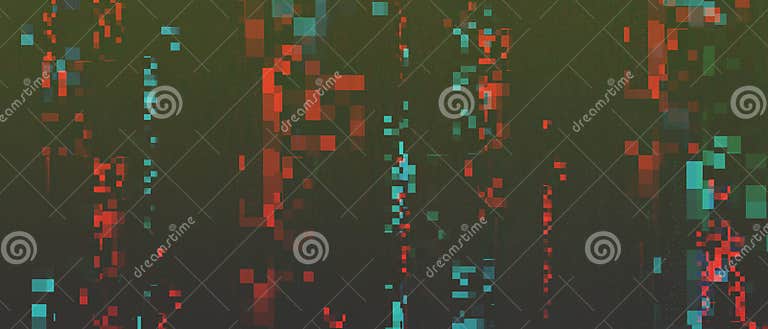Falling Pixelated Stripes Abstract Background Stock Photo - Image of ...
