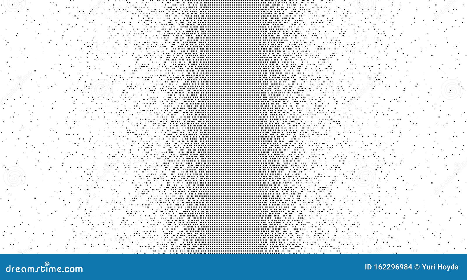 Falling Pixels. Pixel Abstract Mosaic Gradient Design. Halftone Effect ...