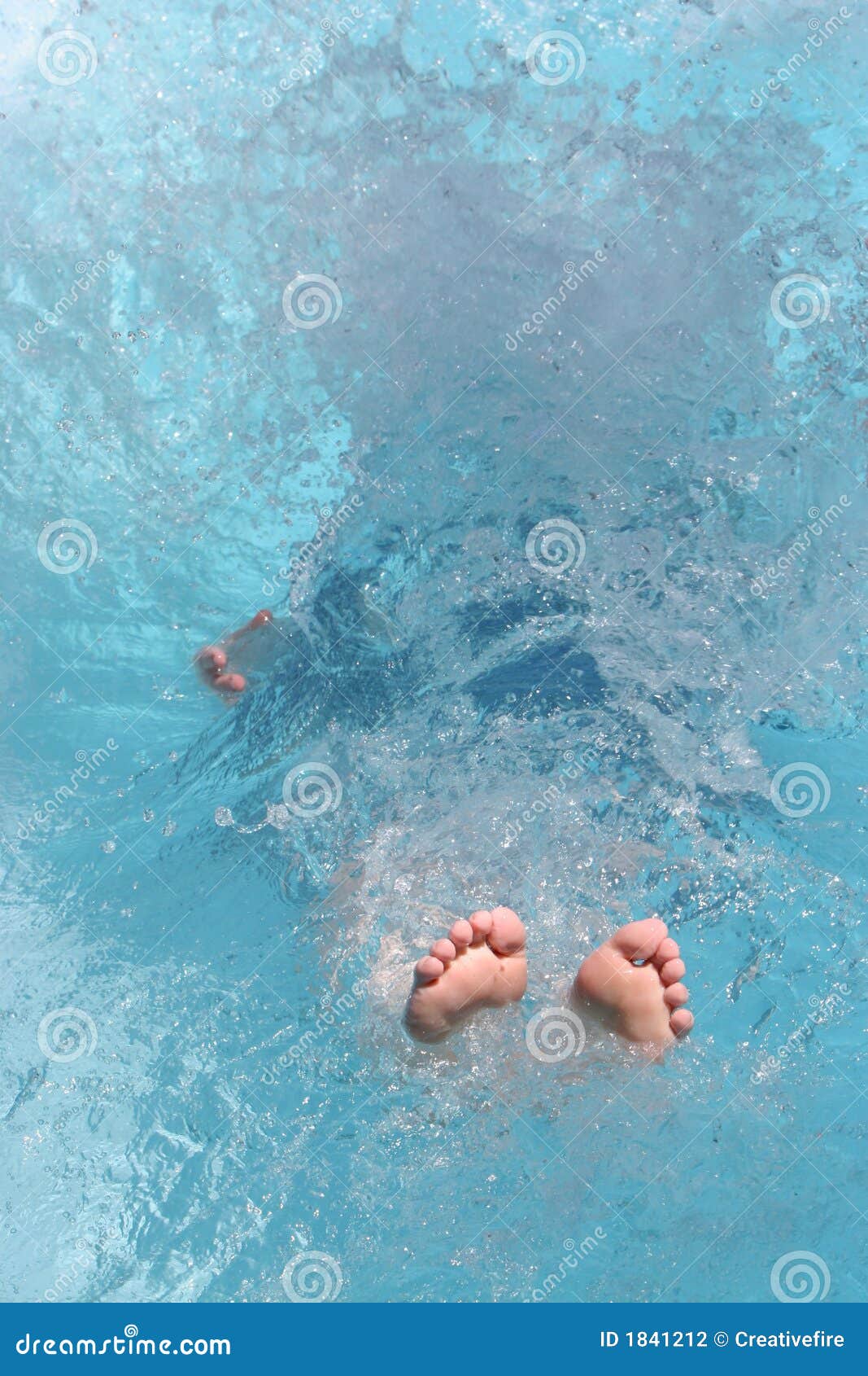 Falling in the Pool stock photo. Image of safety, foot - 1841212
