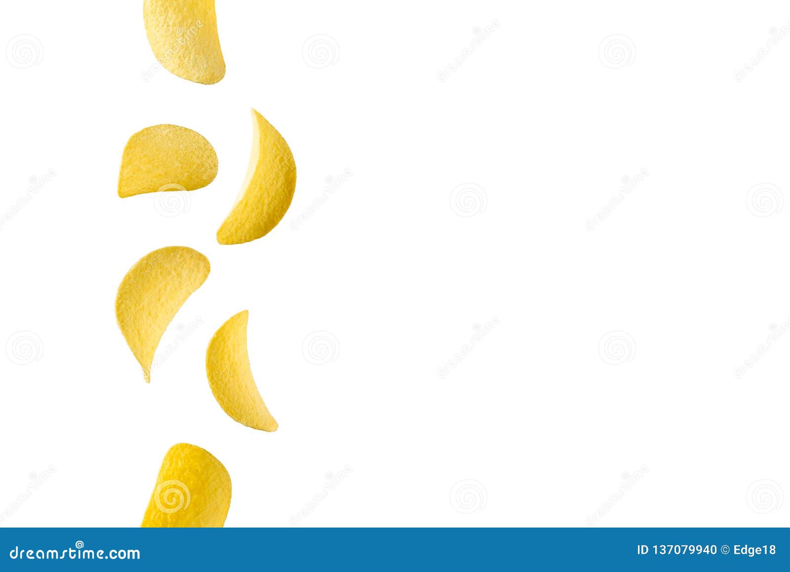 Falling Potato Chips Isolated on White Background. Flying Crispy Snacks ... Falling Potato Chips Isolated on White Background. Flying Crispy Snacks ...