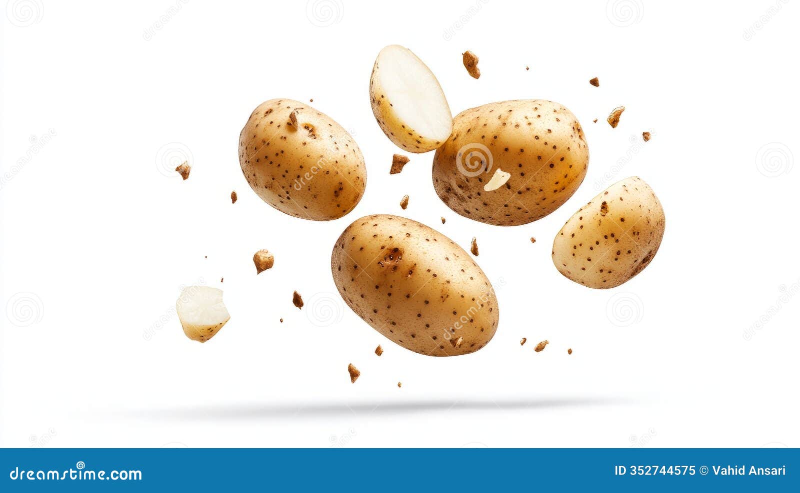 Falling Potato Chips. Realistic Fried Crispy Snack Stock Photography ...