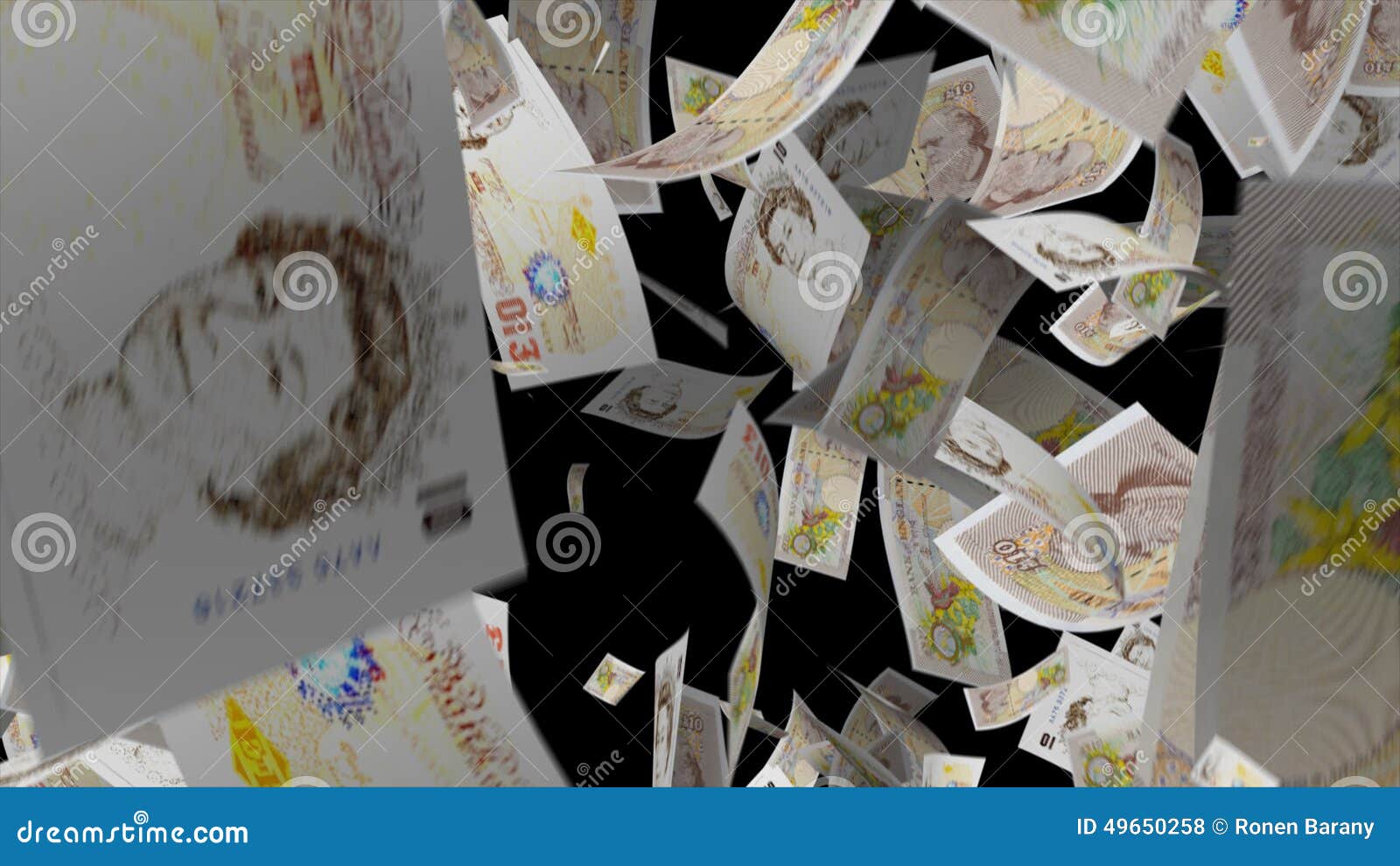 Falling Pound Sterling Money Stock Footage - Video of sterling, green ...