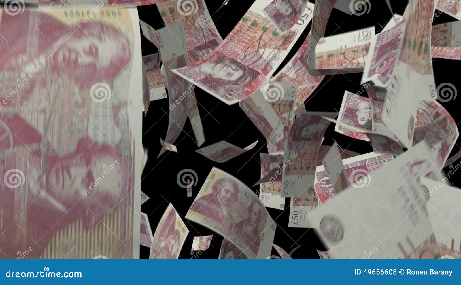 Falling Pound Sterling Money Stock Footage - Video of green, transition ...