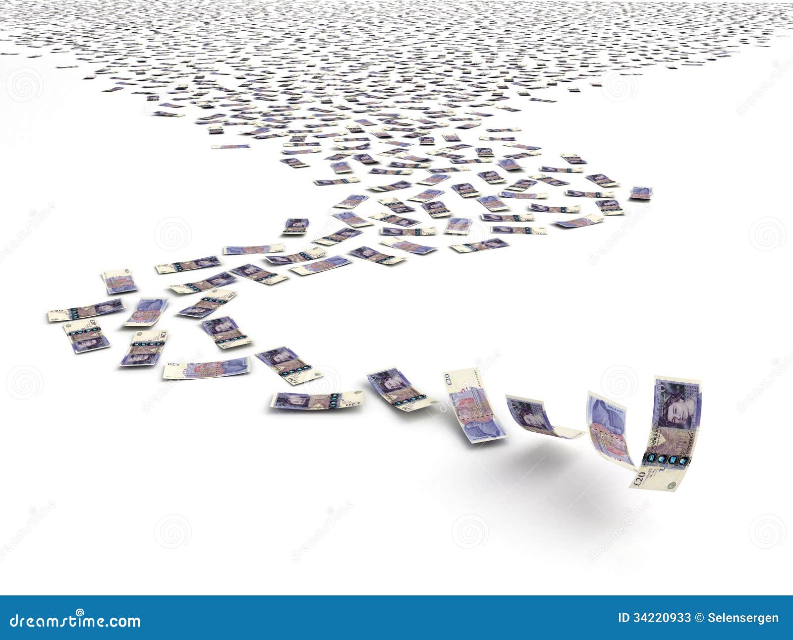 Falling Pounds stock illustration. Illustration of english - 34220933