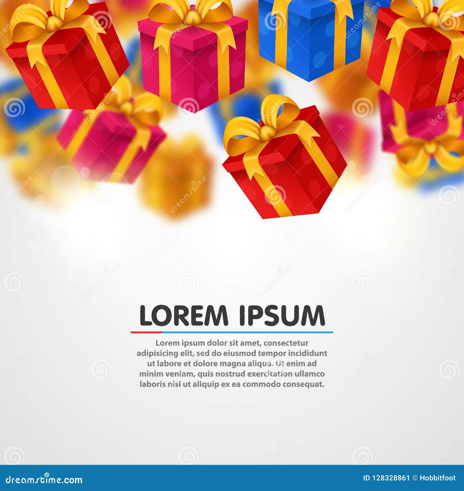Falling Presents. Light Background with Present Boxes Stock Vector ... Falling Presents. Light Background with Present Boxes Stock Vector ...