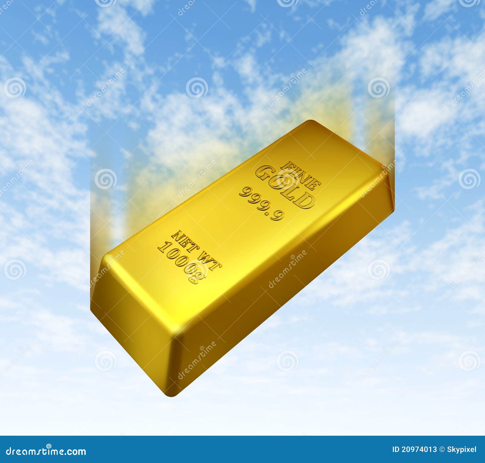 Falling price of gold stock illustration. Illustration of falling ...