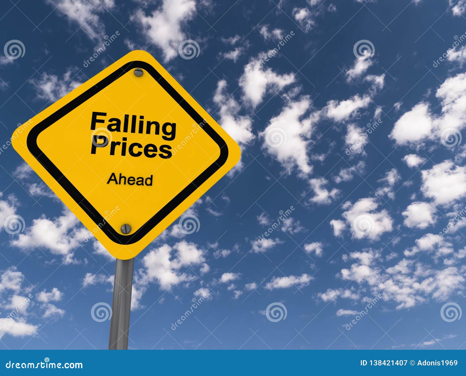 Falling prices ahead stock image. Image of retail, costs - 138421407