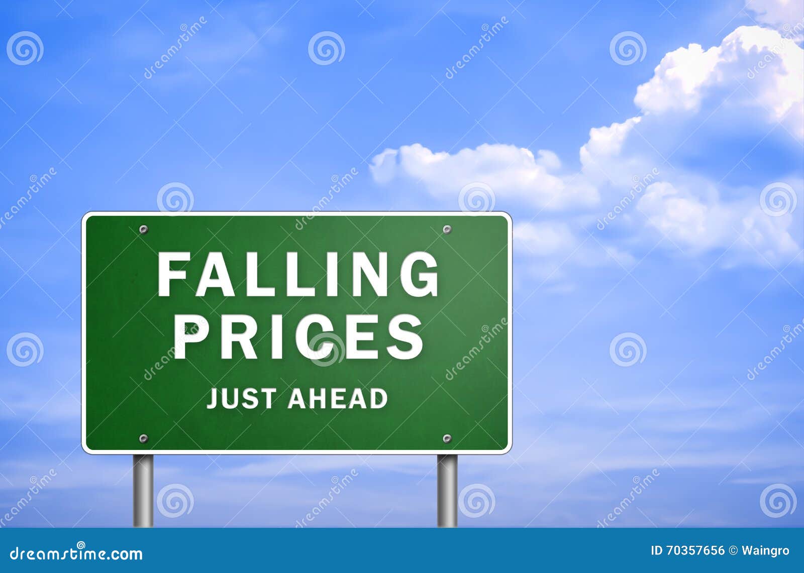 Falling prices stock illustration. Illustration of rebate - 70357656