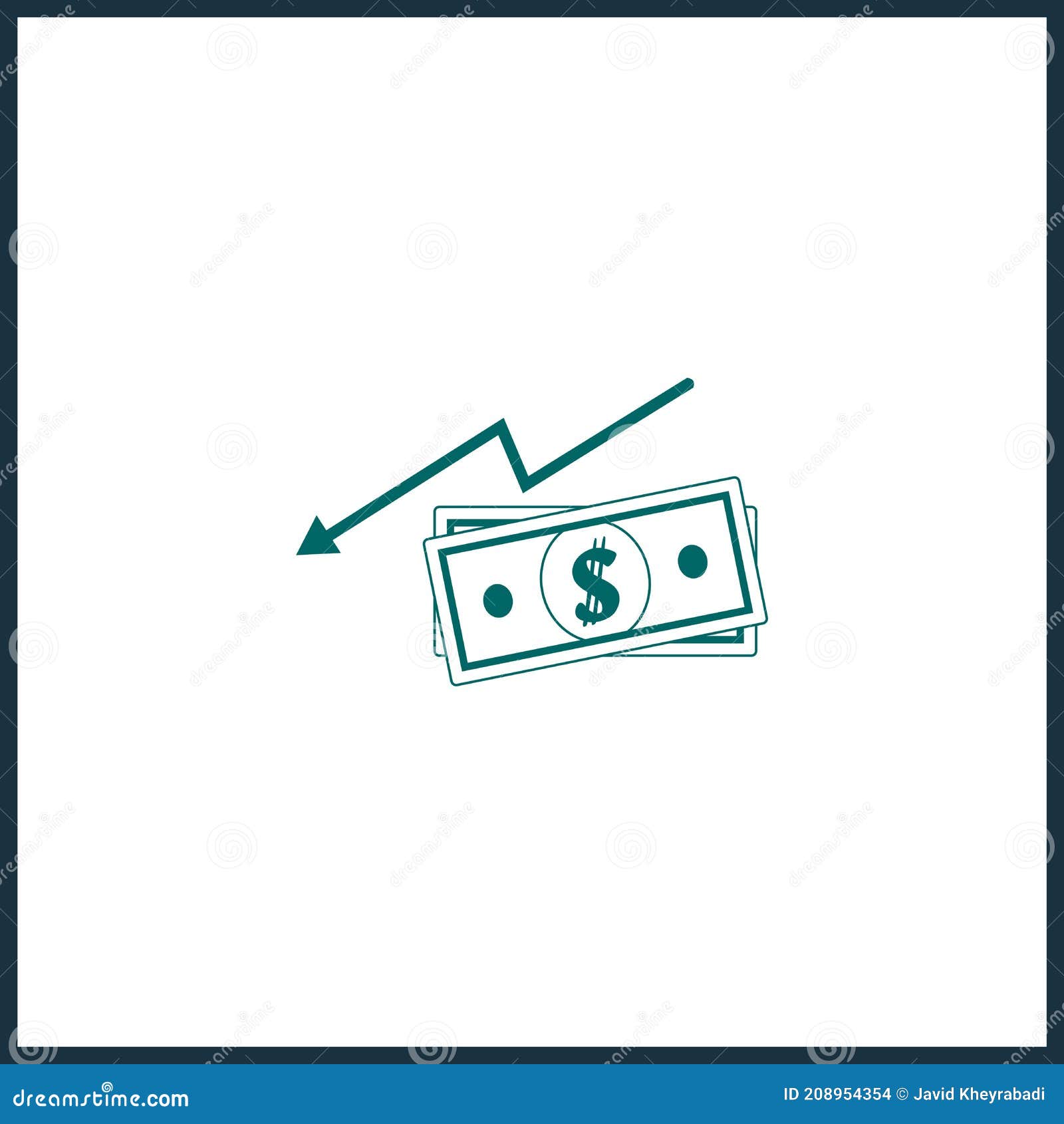 Falling Prices Vector Icon Falling Prices Simple Icon Stock ...
