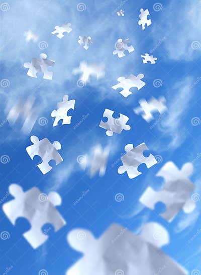 Falling Puzzle stock image. Image of answer, association - 1824571