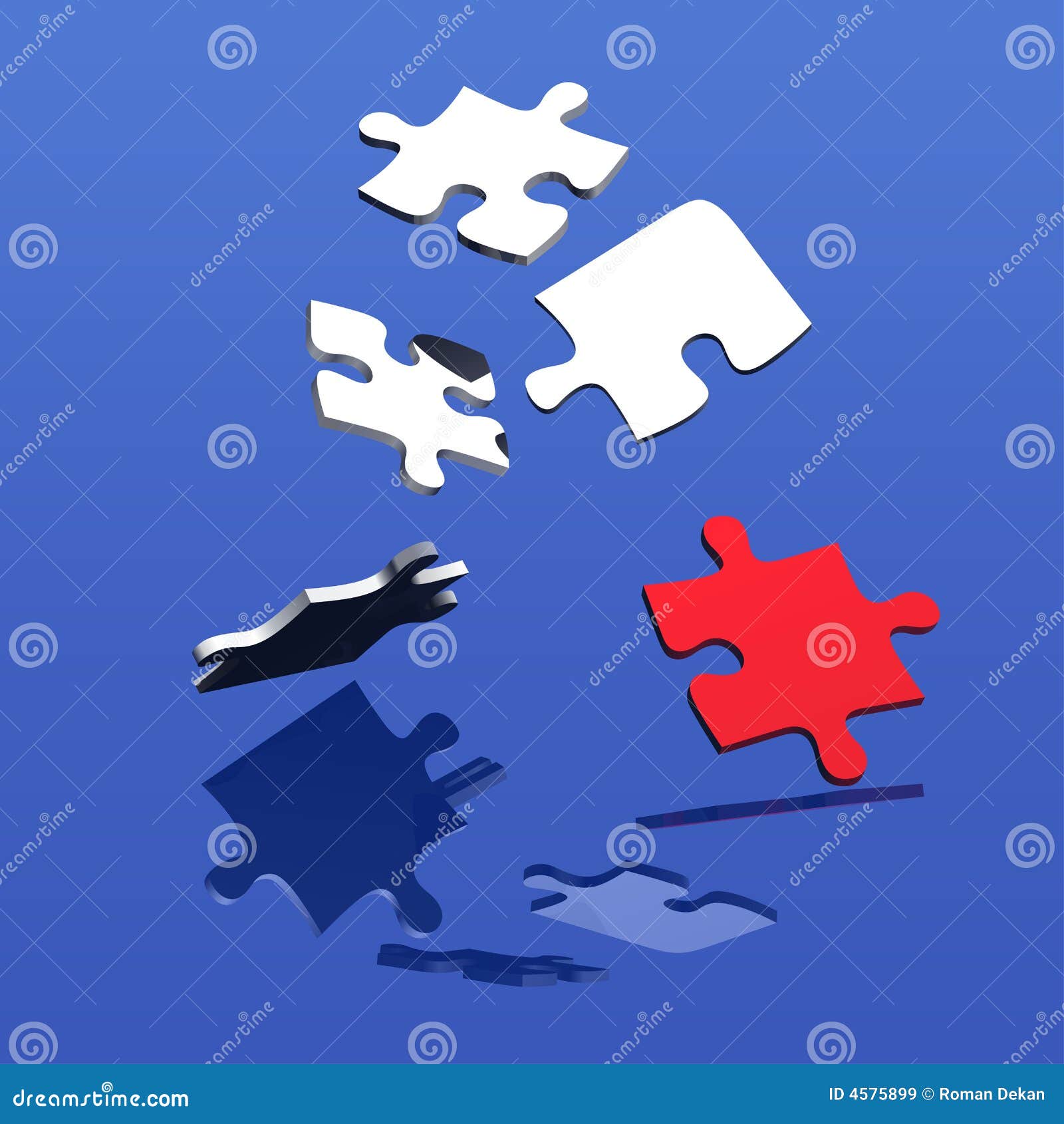 Falling Puzzle stock vector. Illustration of glass, piece - 4575899