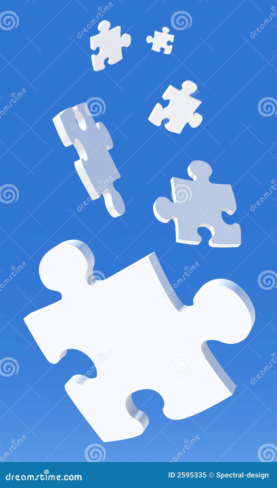 Falling Puzzle Pieces stock illustration. Illustration of falling - 2595335