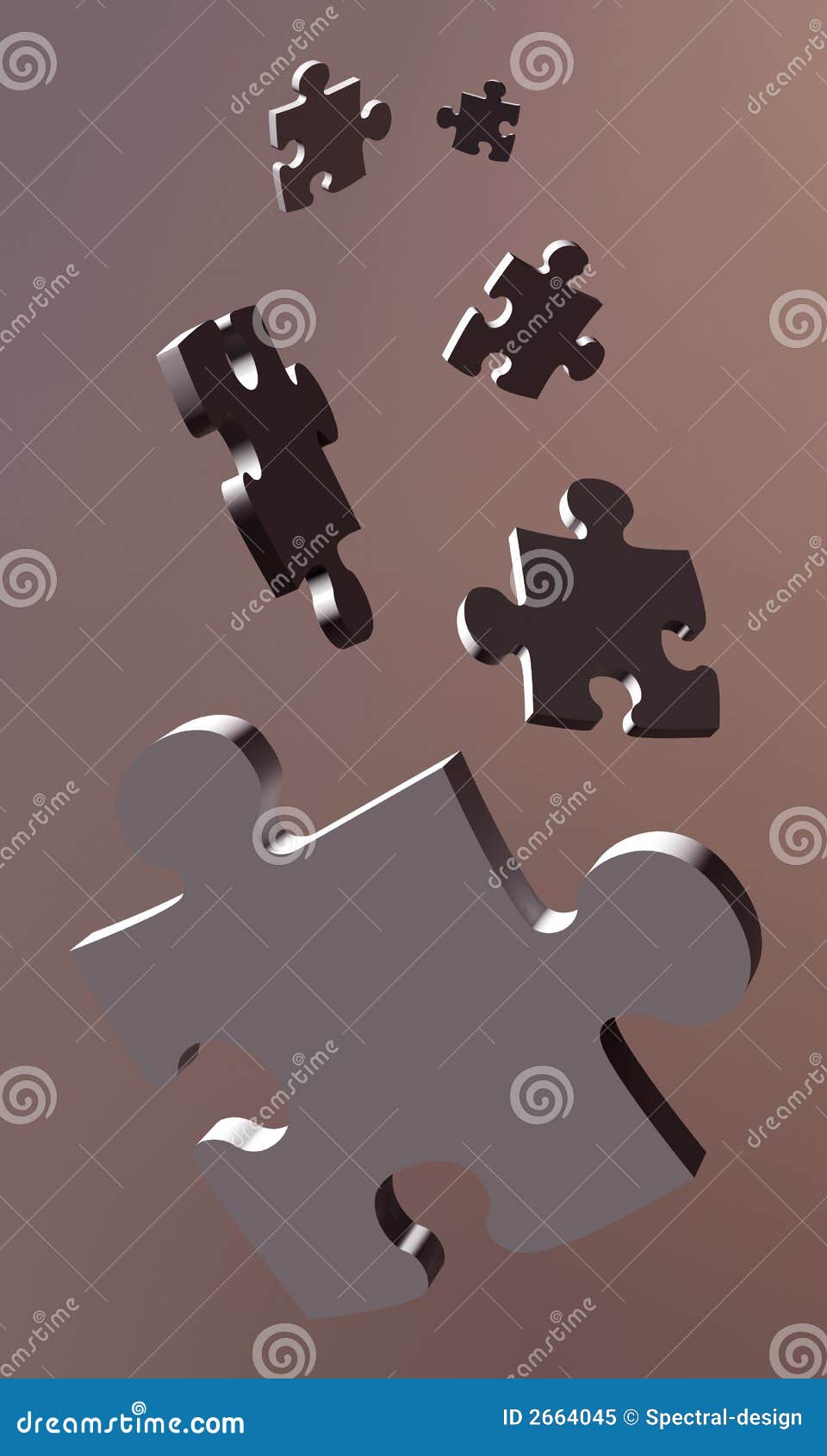 Falling Puzzle Pieces stock illustration. Illustration of fitting - 2664045