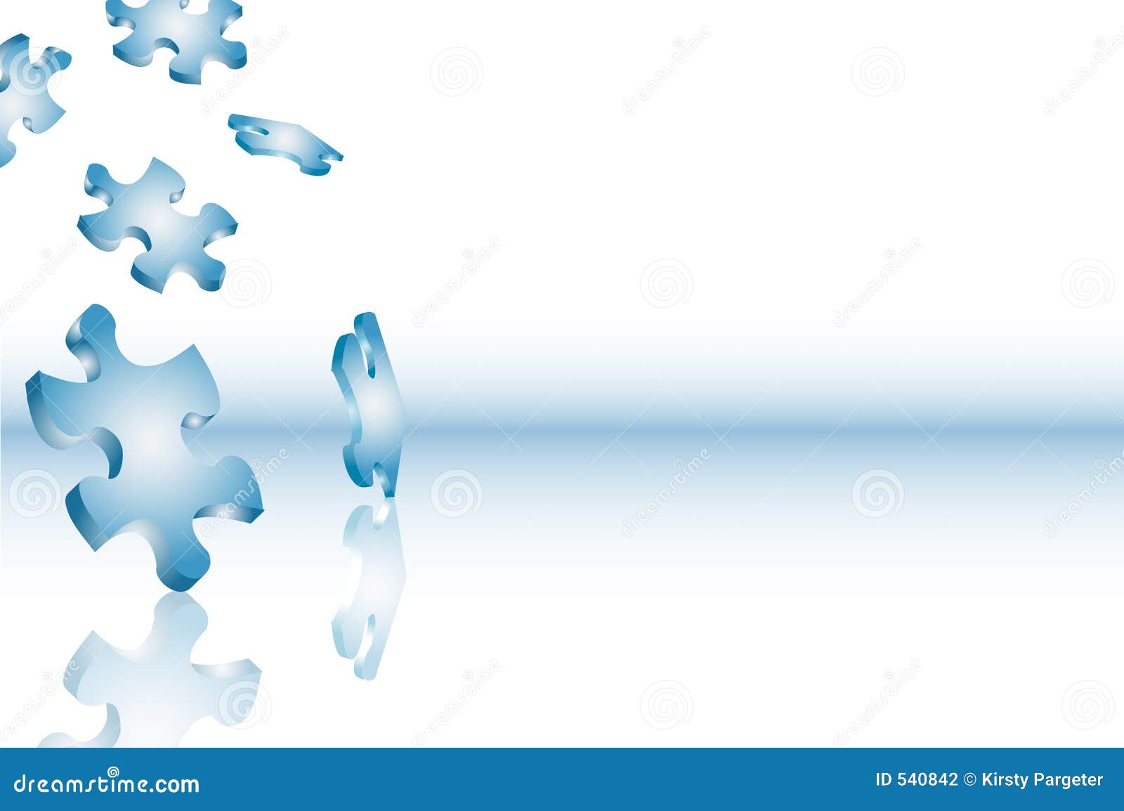 Falling puzzle pieces stock vector. Illustration of puzzle - 540842