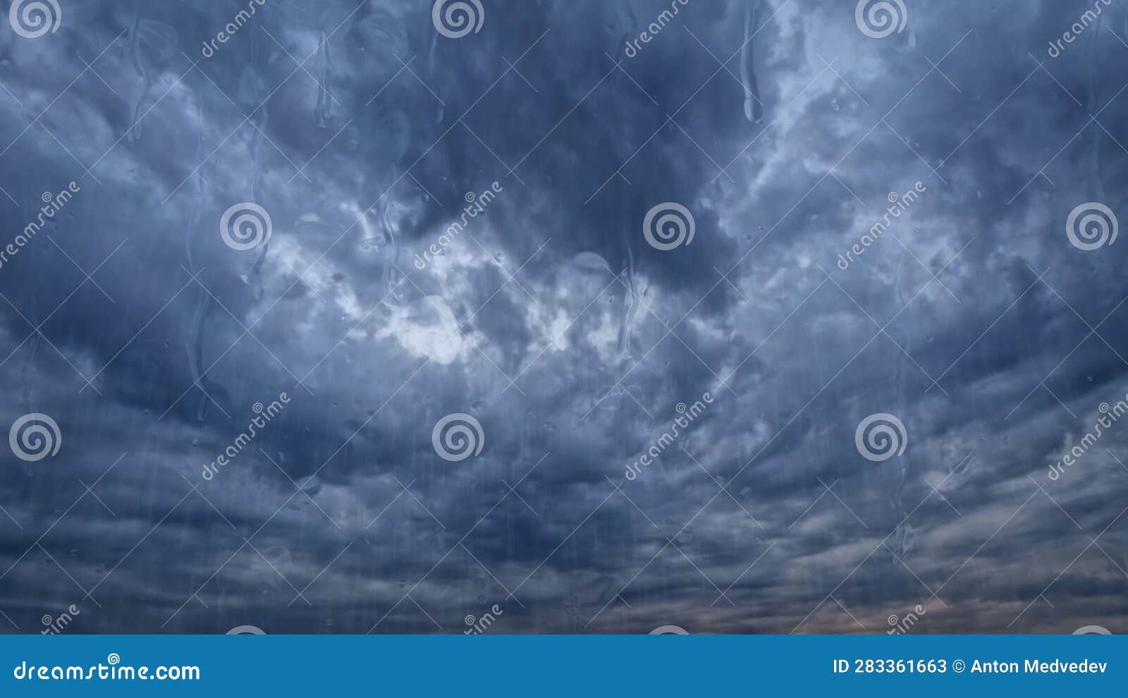 Falling Rain on Sky with Clouds - Nice Weather Backdrop - Photo of ...