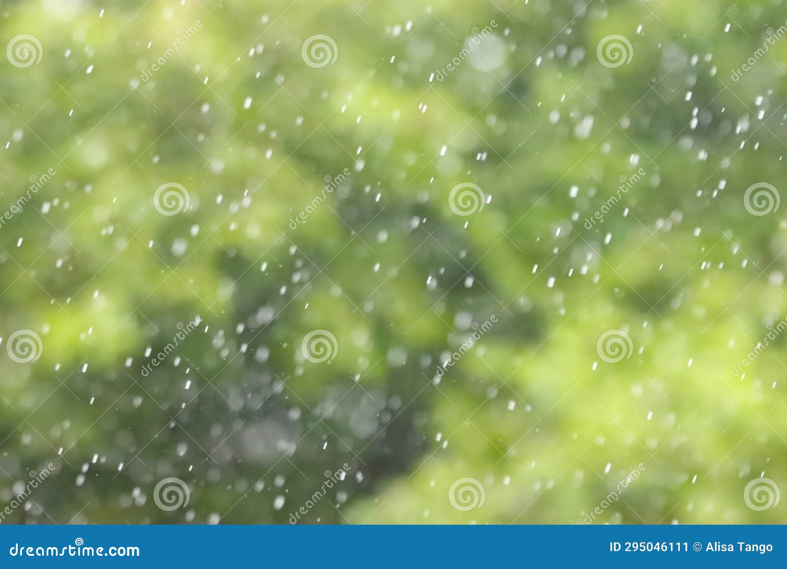Falling Raindrops.Background Stock Image - Image of nature, focus ...
