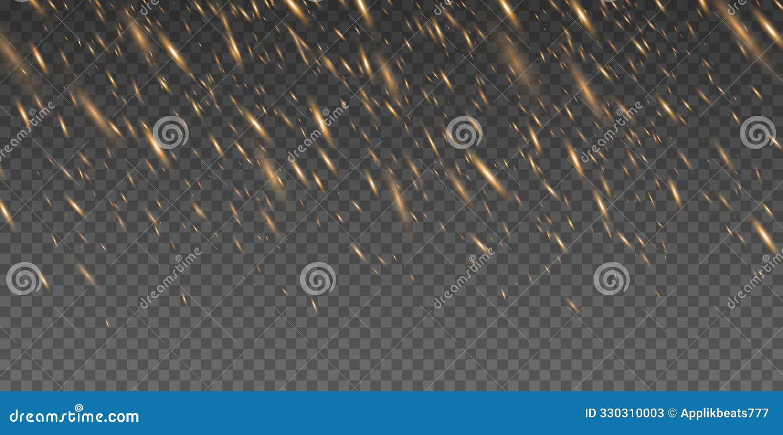 Falling Random Fire Particles Isolated on Dark Transparent Background ...