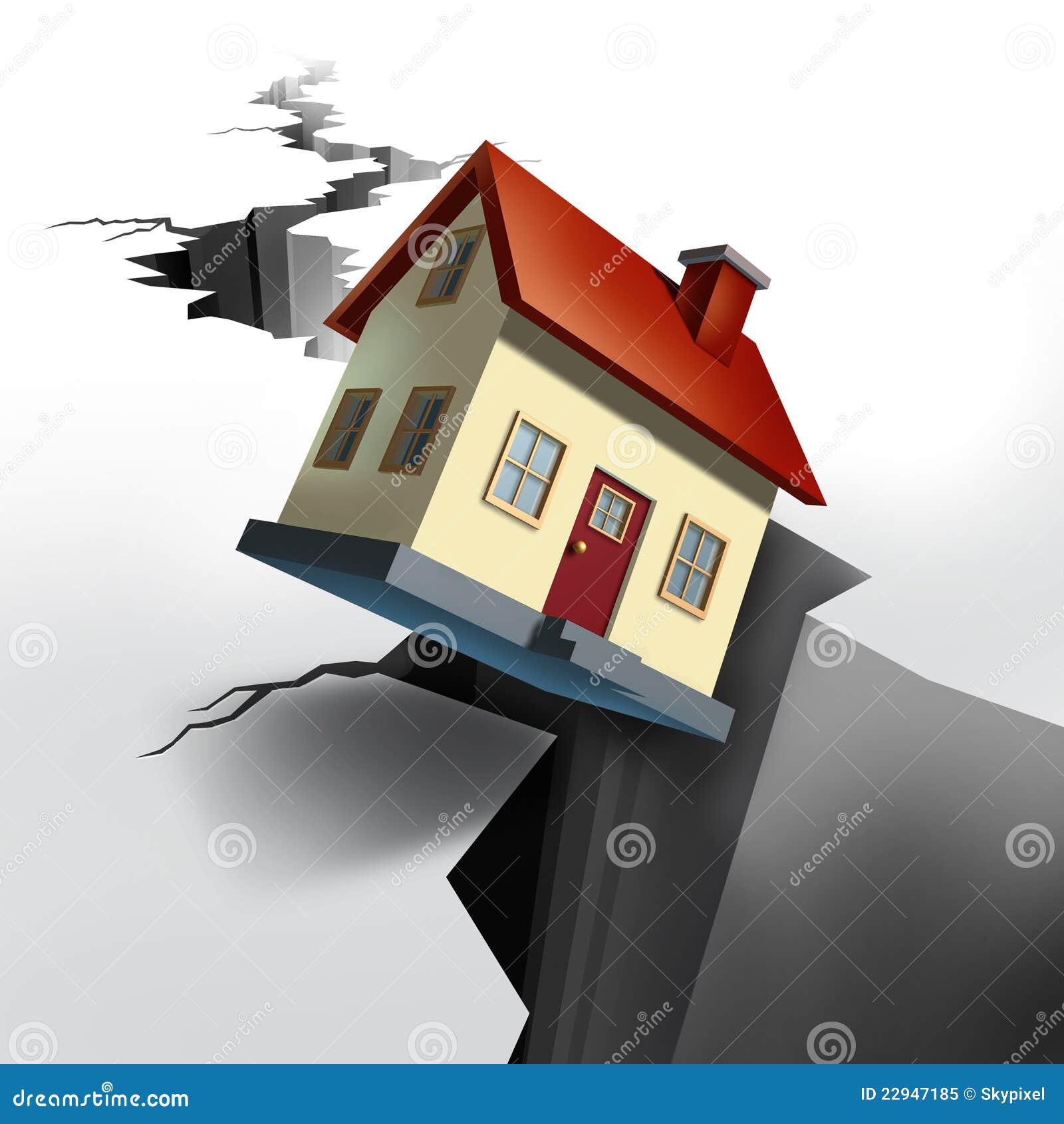 Earthquake Shattering Skyscrapers Into Rubble: Streets Fissuring, Dust ...