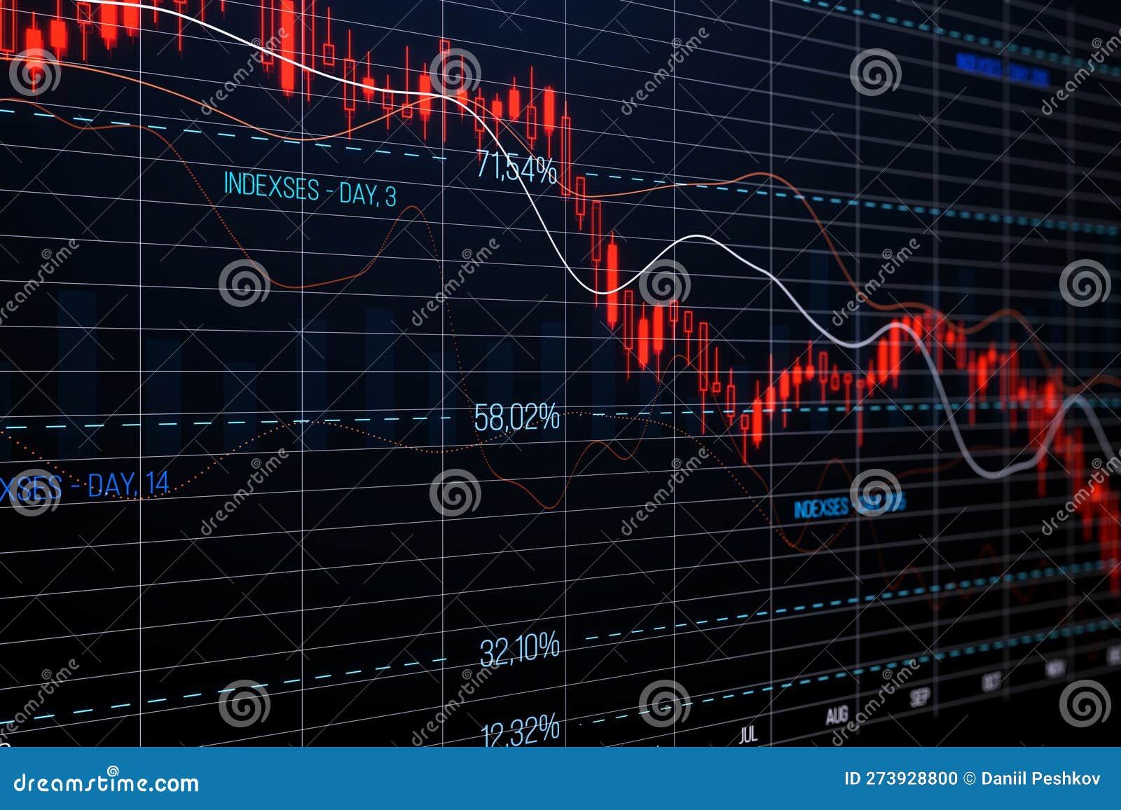 Falling Crisis Business Bar Chart Diagram Stock Image | CartoonDealer ...