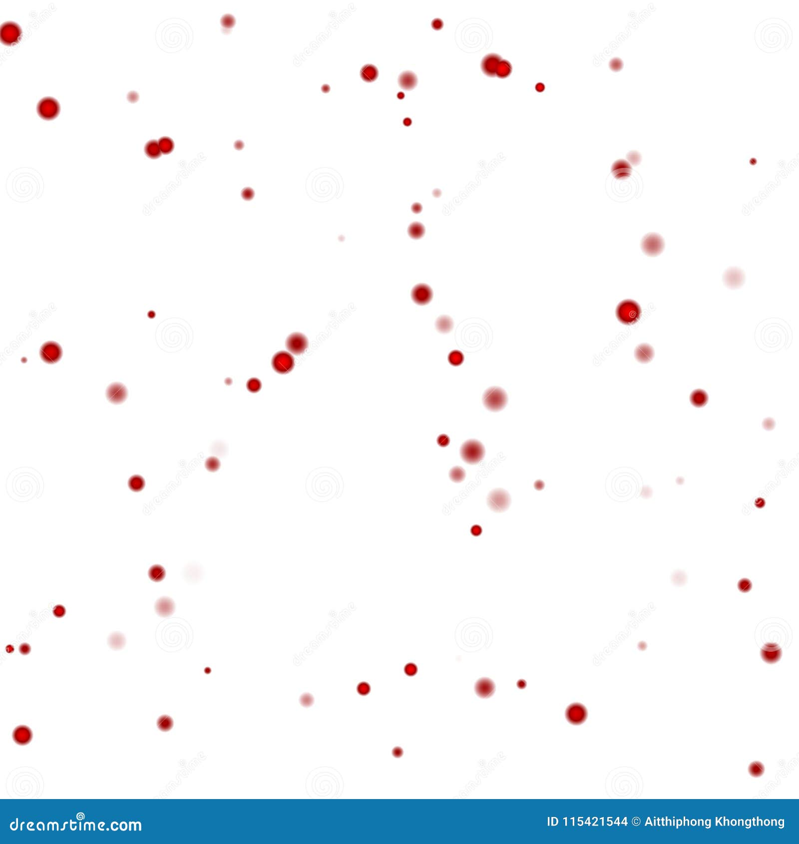 Falling Red Dots with White Background Stock Illustration ...