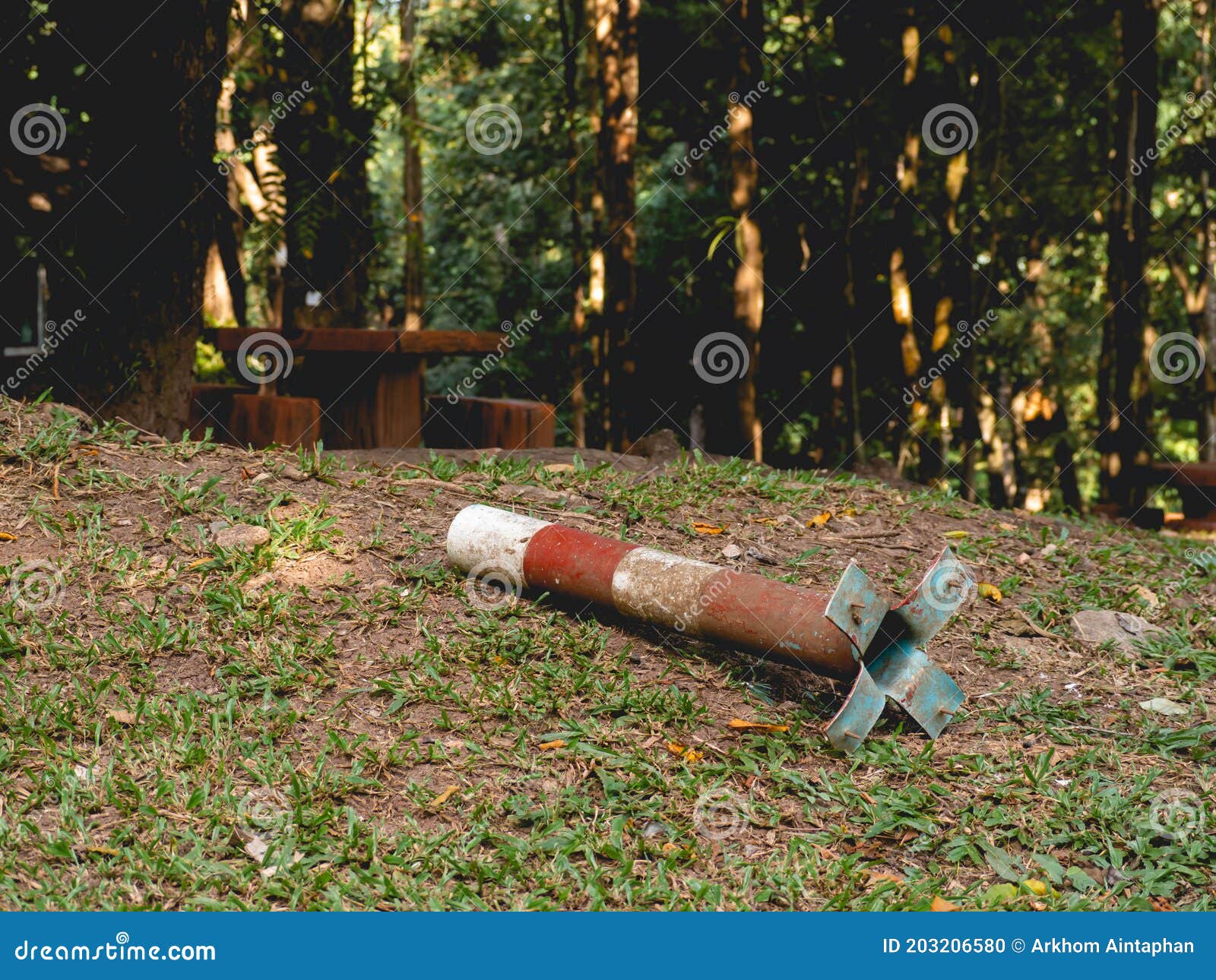 Falling Traffic Light At A Pedestrian Crossing. Security Threat ...